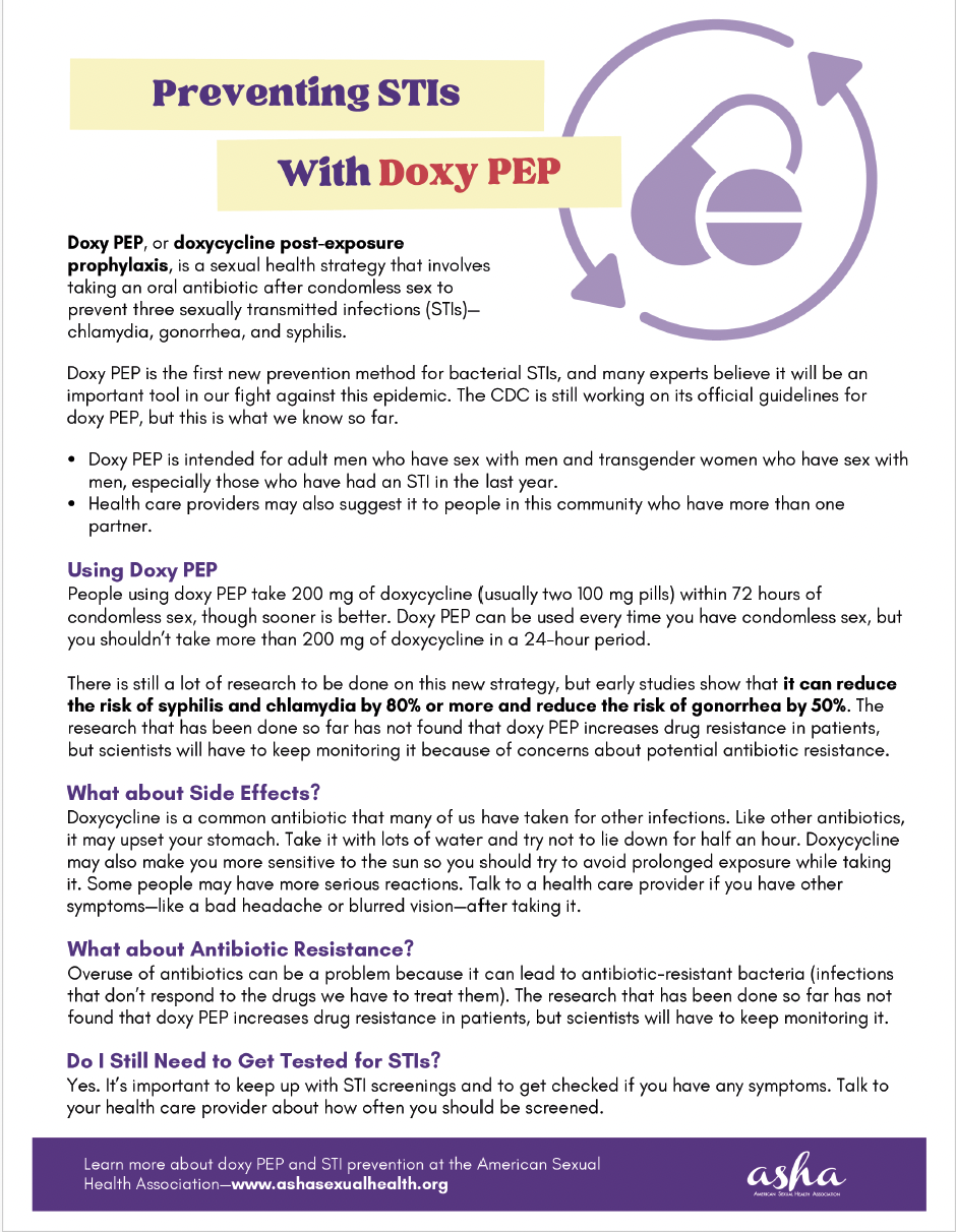 Doxy PEP is a New Strategy to Help Prevent STIs